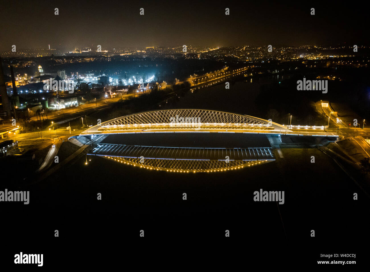 The Troja Bridge (2014) is a bowstring arch bridge in Prague that ...