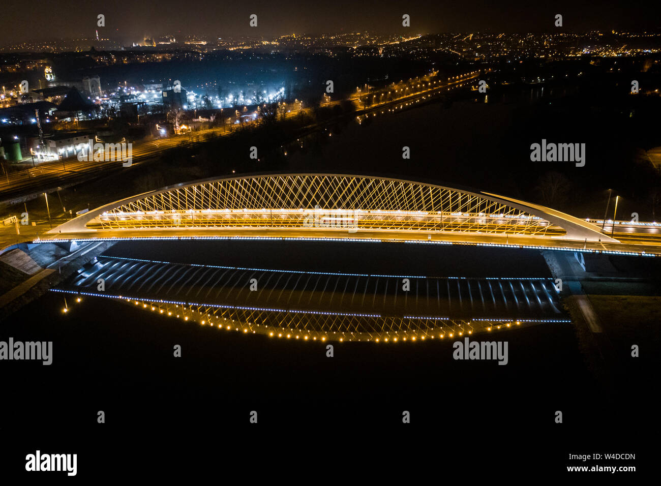 The Troja Bridge (2014) is a bowstring arch bridge in Prague that ...