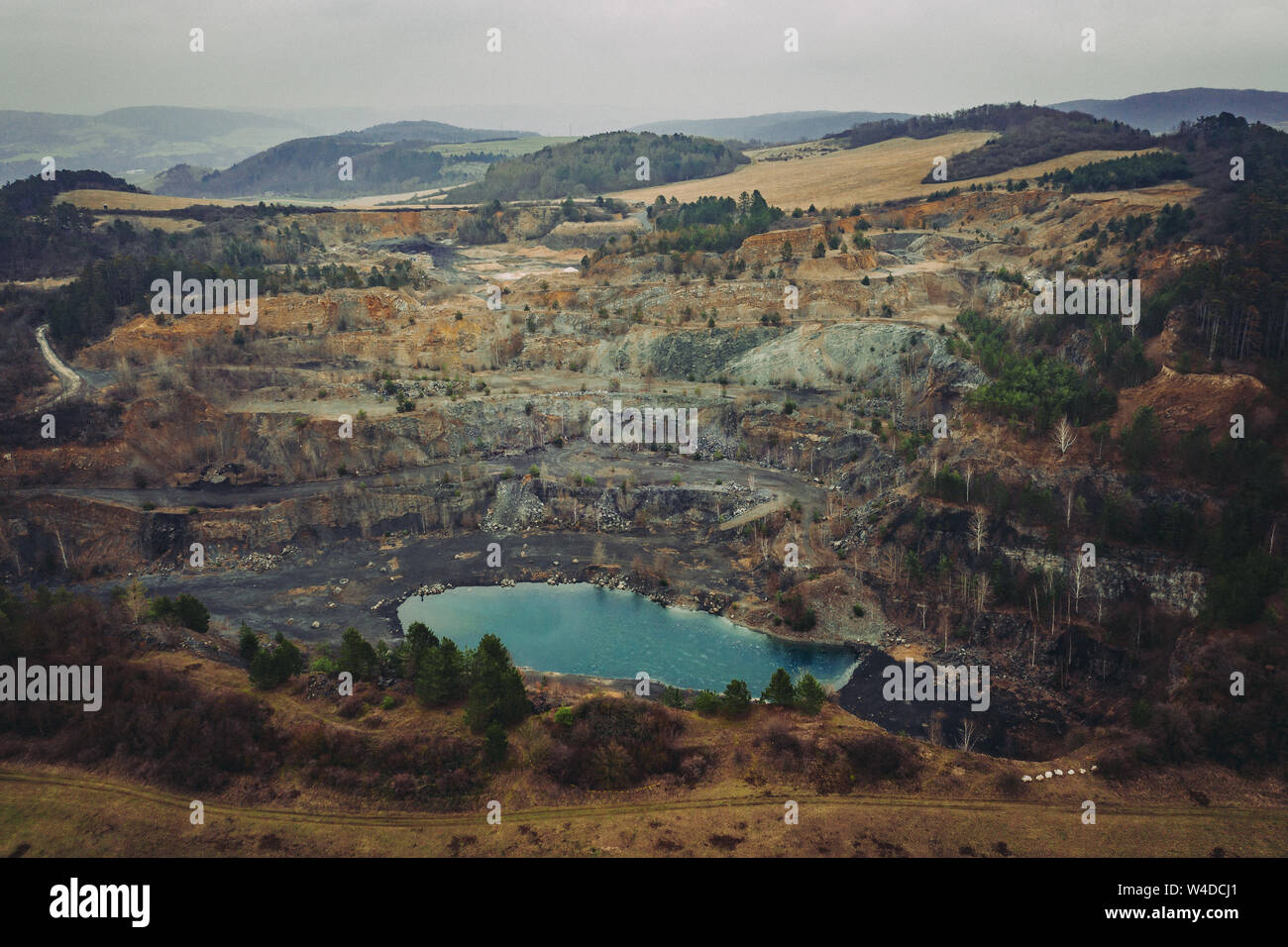 The quarry was opened in 1918 and gradually expanded throughout the ...