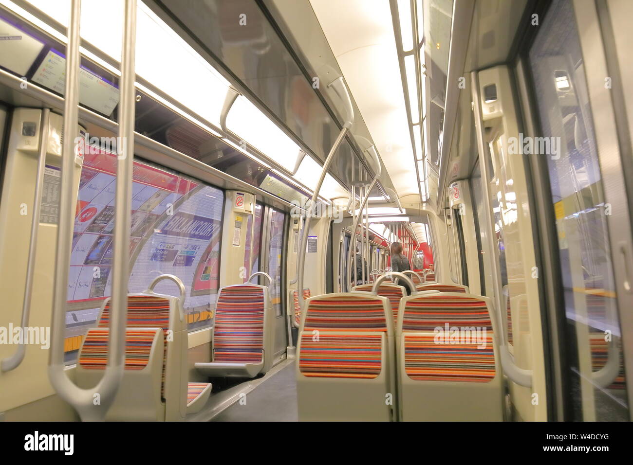 People travel by Subway metro train Paris France Stock Photo - Alamy