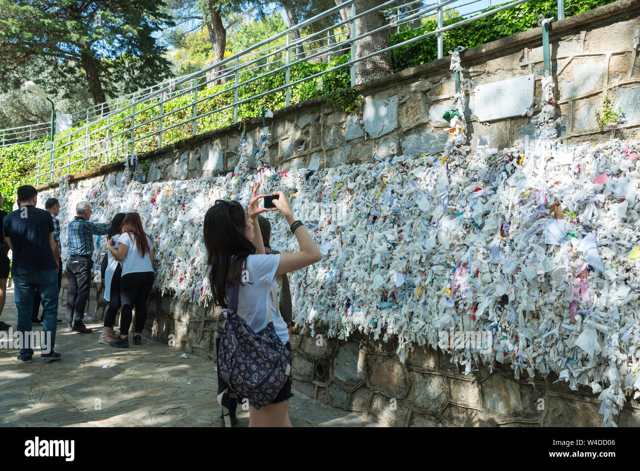 Wishing Wall at The House of the Virgin Mary (Turkish: Meryemana Evi or ...