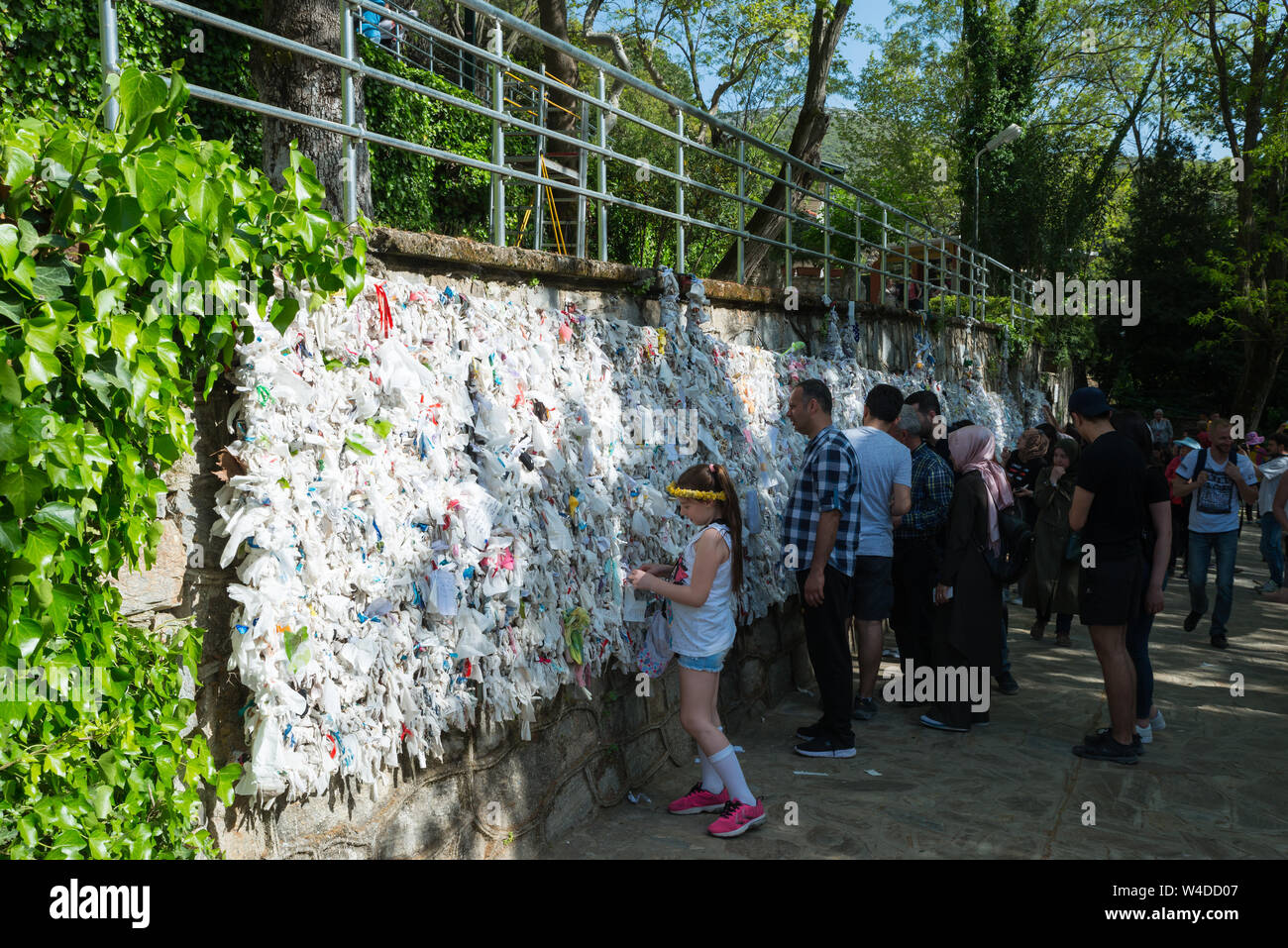 Wishing Wall at The House of the Virgin Mary (Turkish: Meryemana Evi or ...
