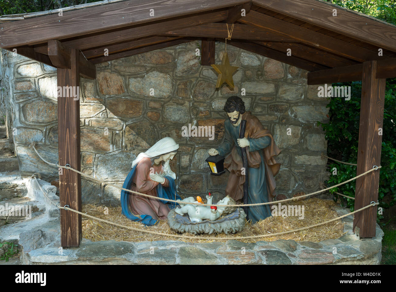 nativity scene near The House of the Virgin Mary (Turkish: Meryemana ...