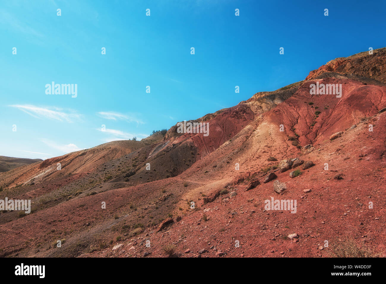 Valley of Mars landscapes Stock Photo - Alamy