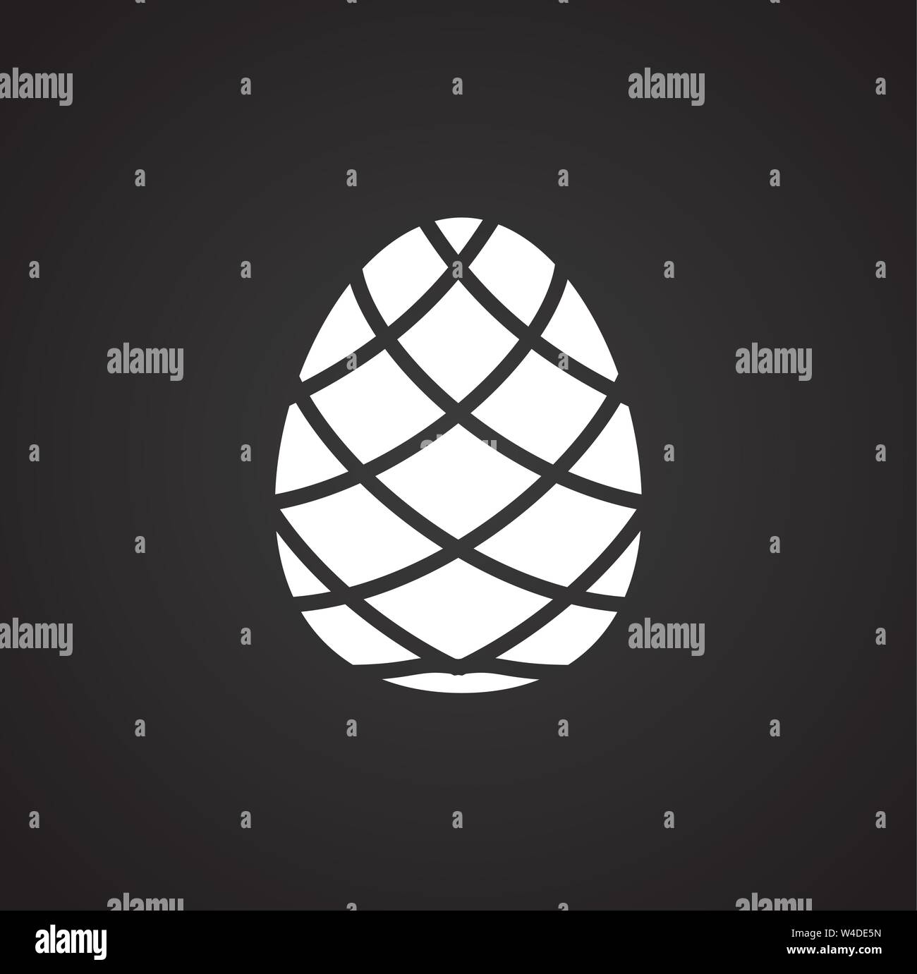 Pine cone icon on background for graphic and web design. Simple ...