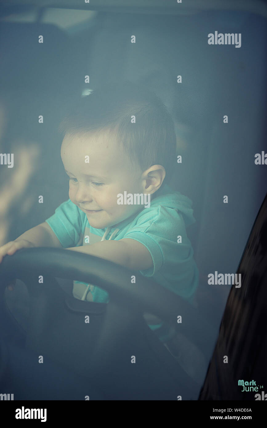 Boy driving truck hi-res stock photography and images - Alamy