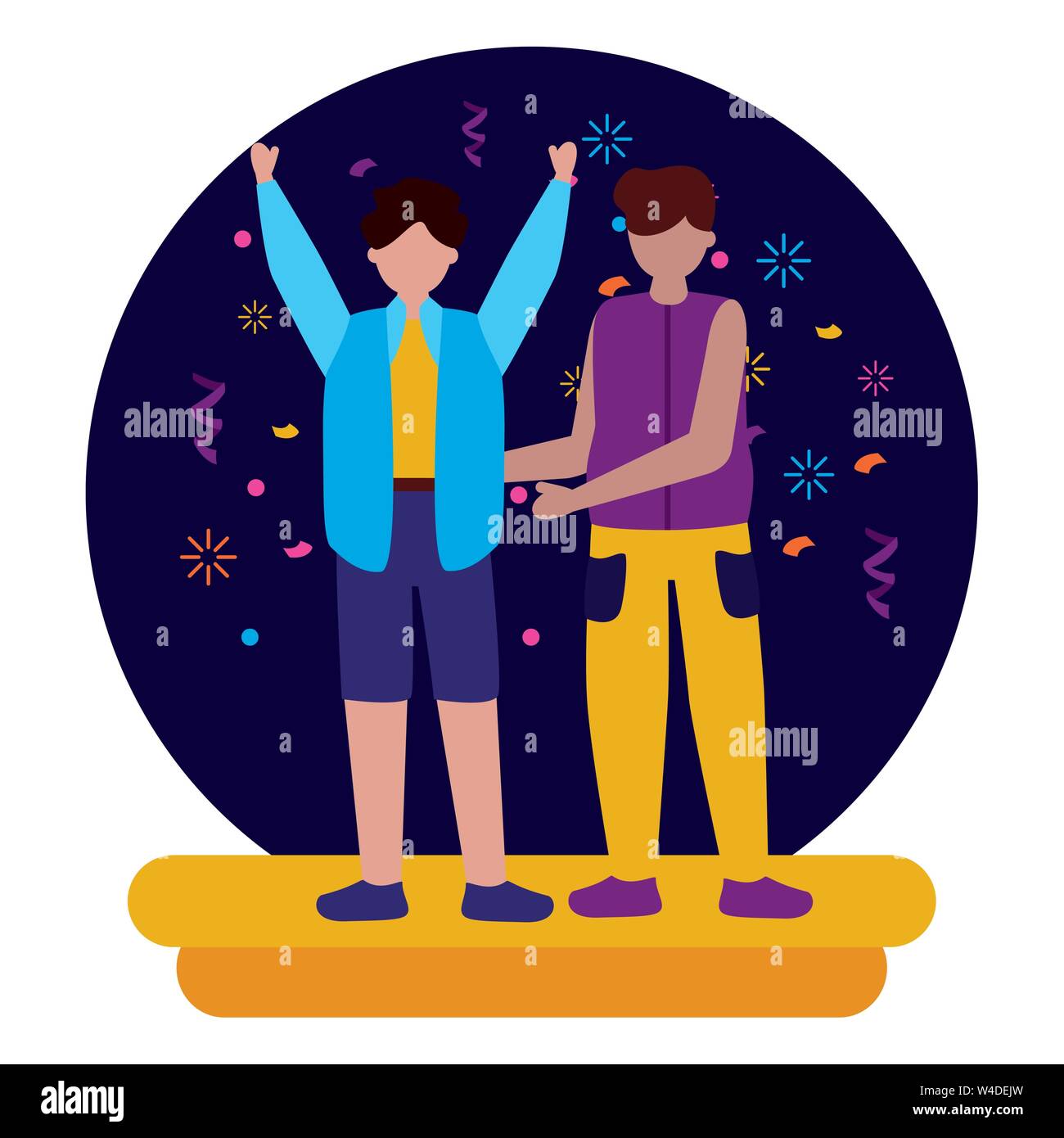 two men celebration party birthday Stock Vector Image & Art - Alamy