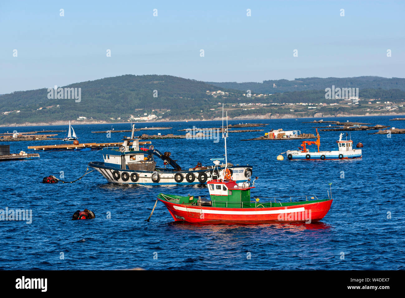 Mussel farm galicia spain hi-res stock photography and images - Alamy