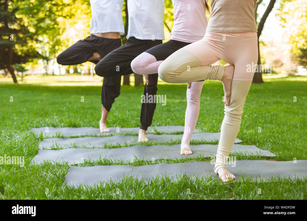 Tree pose in front hi-res stock photography and images - Alamy