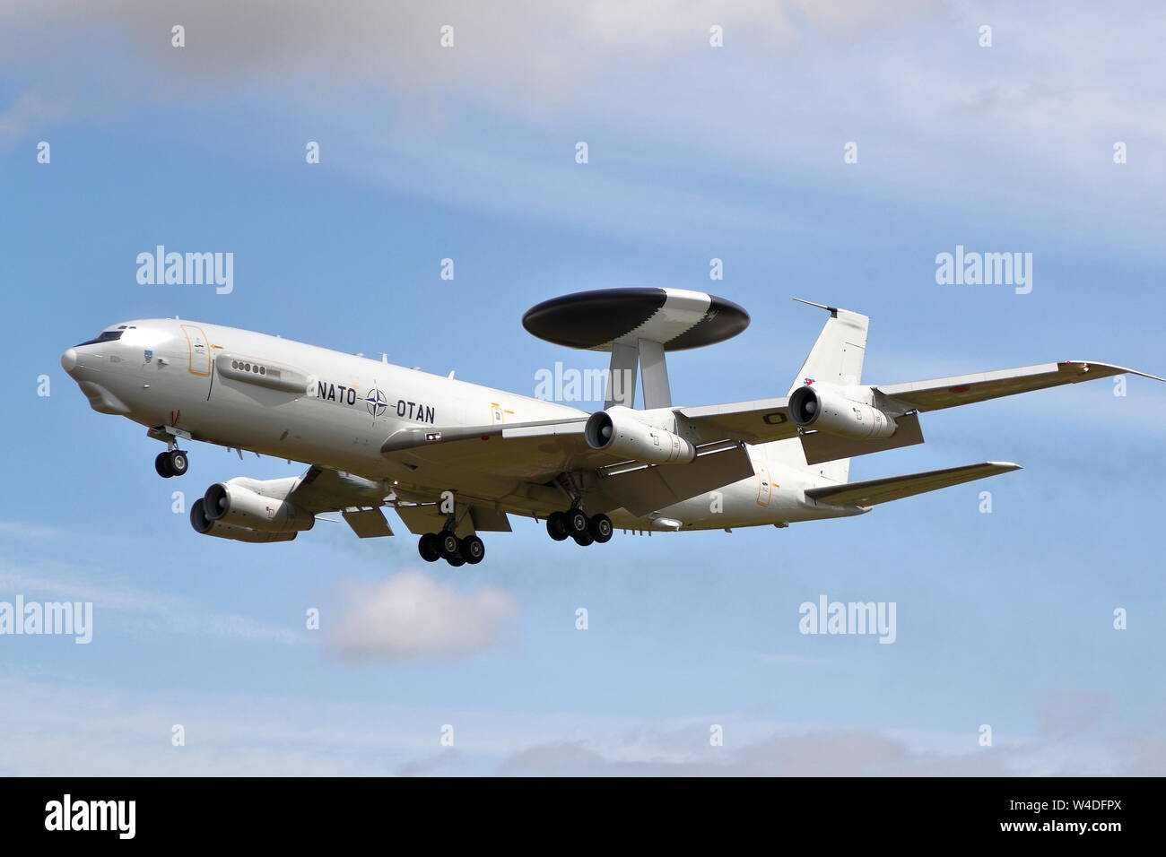 NATO AWACS Boeing E-3A Sentry arriving at the Royal International Air ...