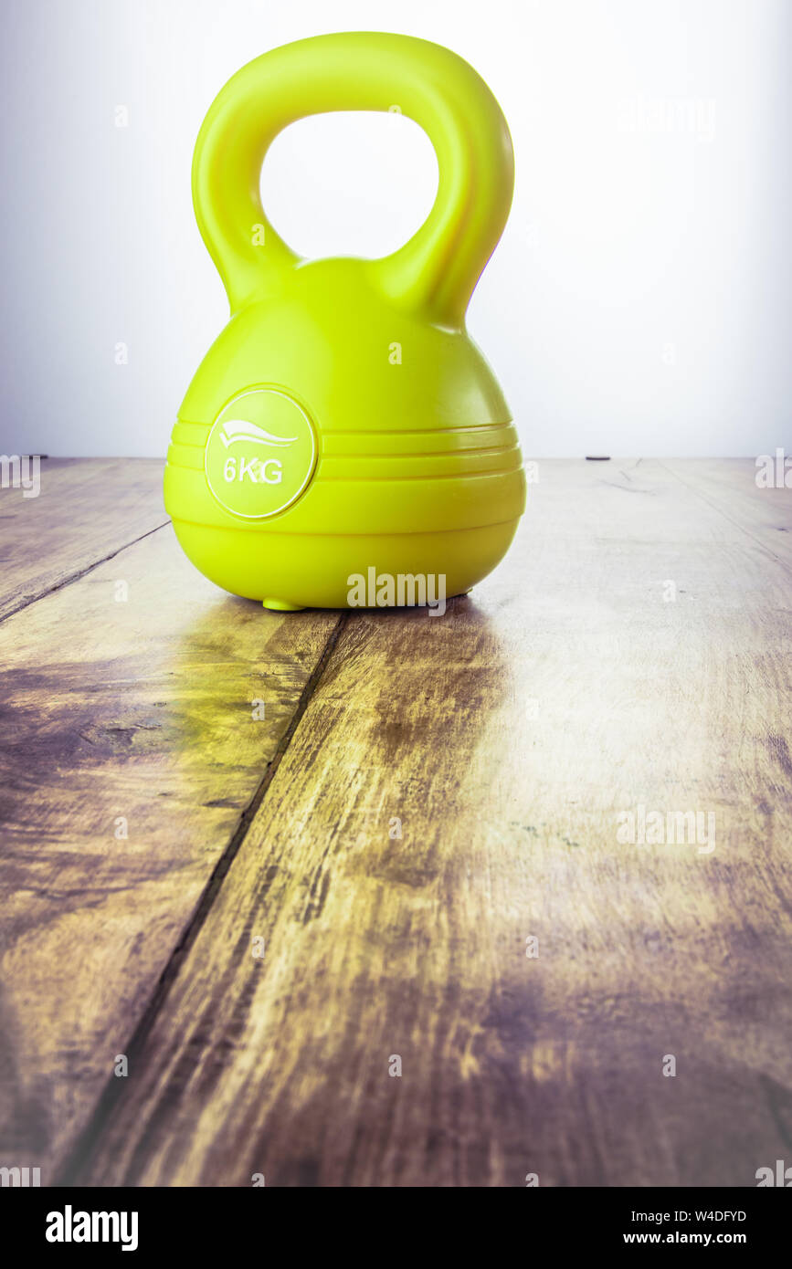 6 kg Kettle weight exercise equipment Stock Photo - Alamy