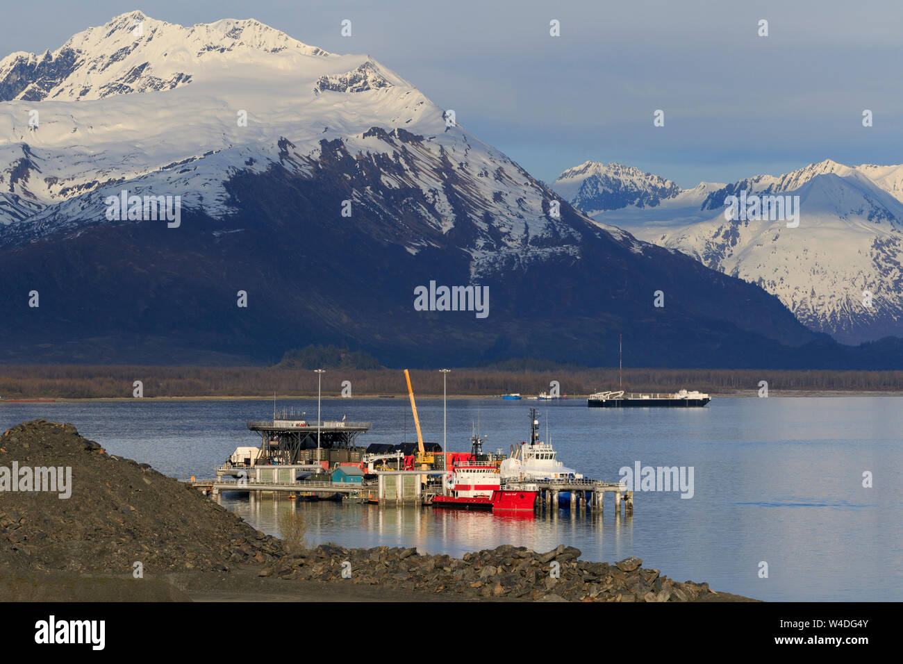 Port of Valdez, Prince William Sound, Alaska, USA Stock Photo - Alamy