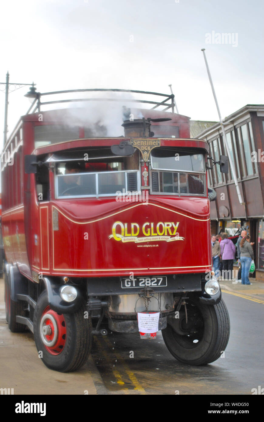 Old steam transport in whitby UK Stock Photo - Alamy
