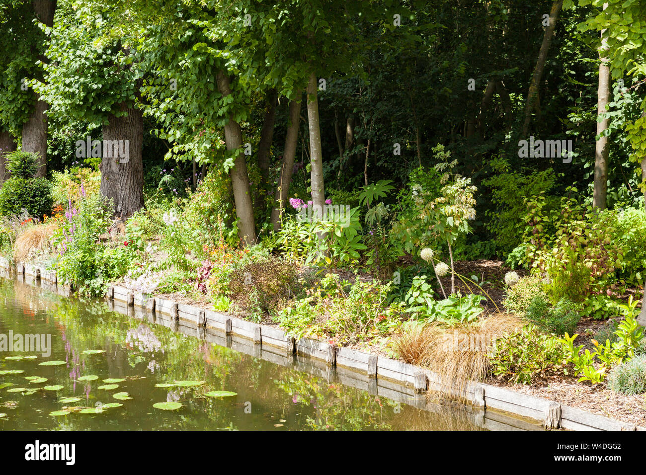 flowery gardens of all colors floating in the spring between the canals ...