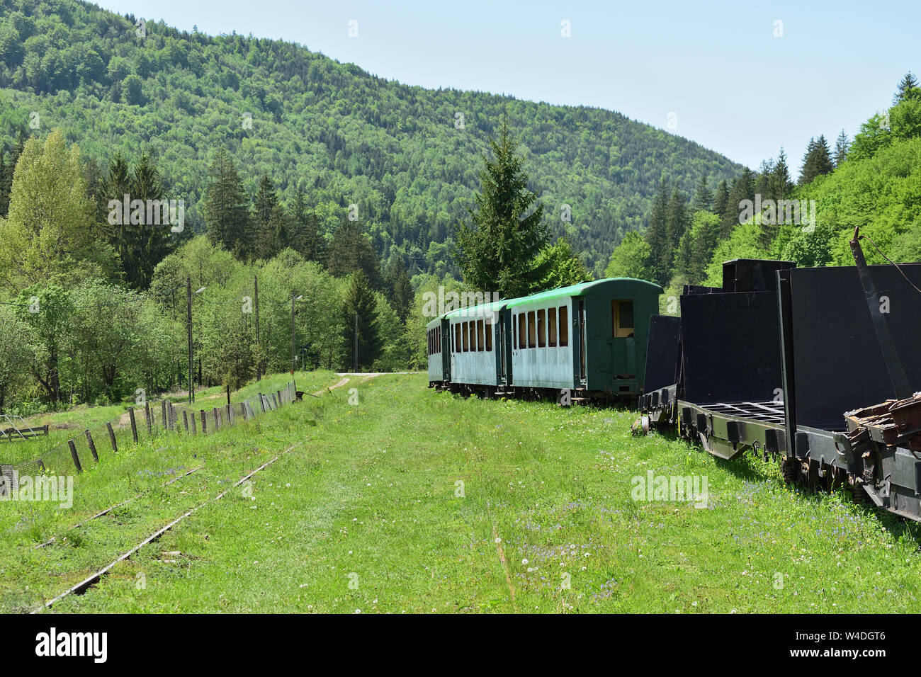 Old railway freight wagon hi-res stock photography and images - Alamy