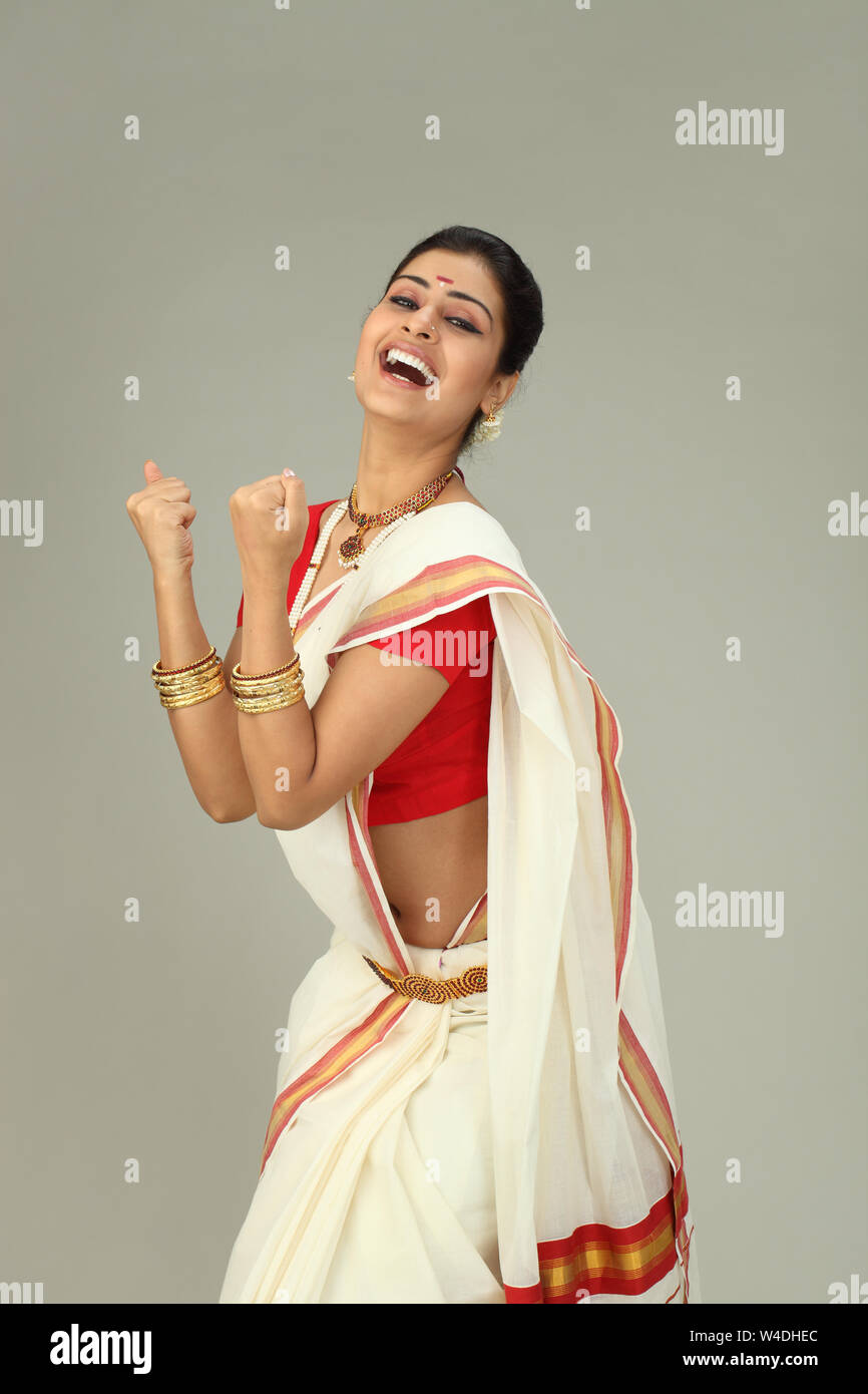 Laughing Indian Woman Face