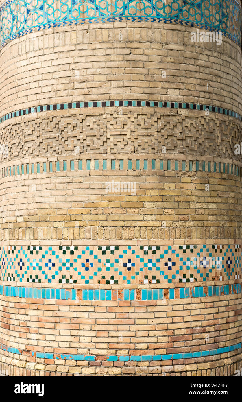 Column at Bolo Hauz (Bolohovuz or Bolo Haouz) Mosque, Bukhara ...
