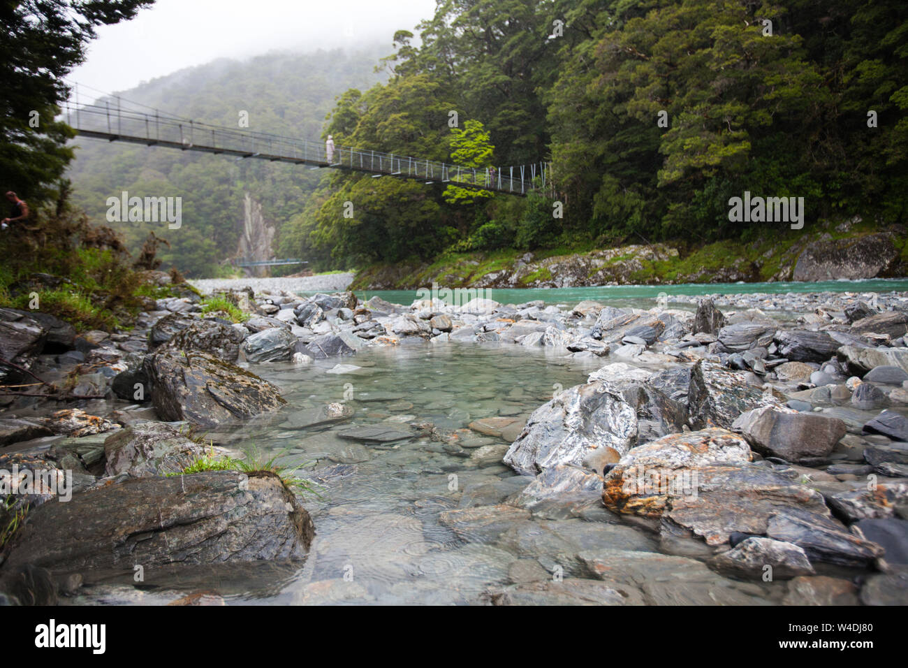 Blue Pools Walk in New Zealand Stock Photo - Alamy
