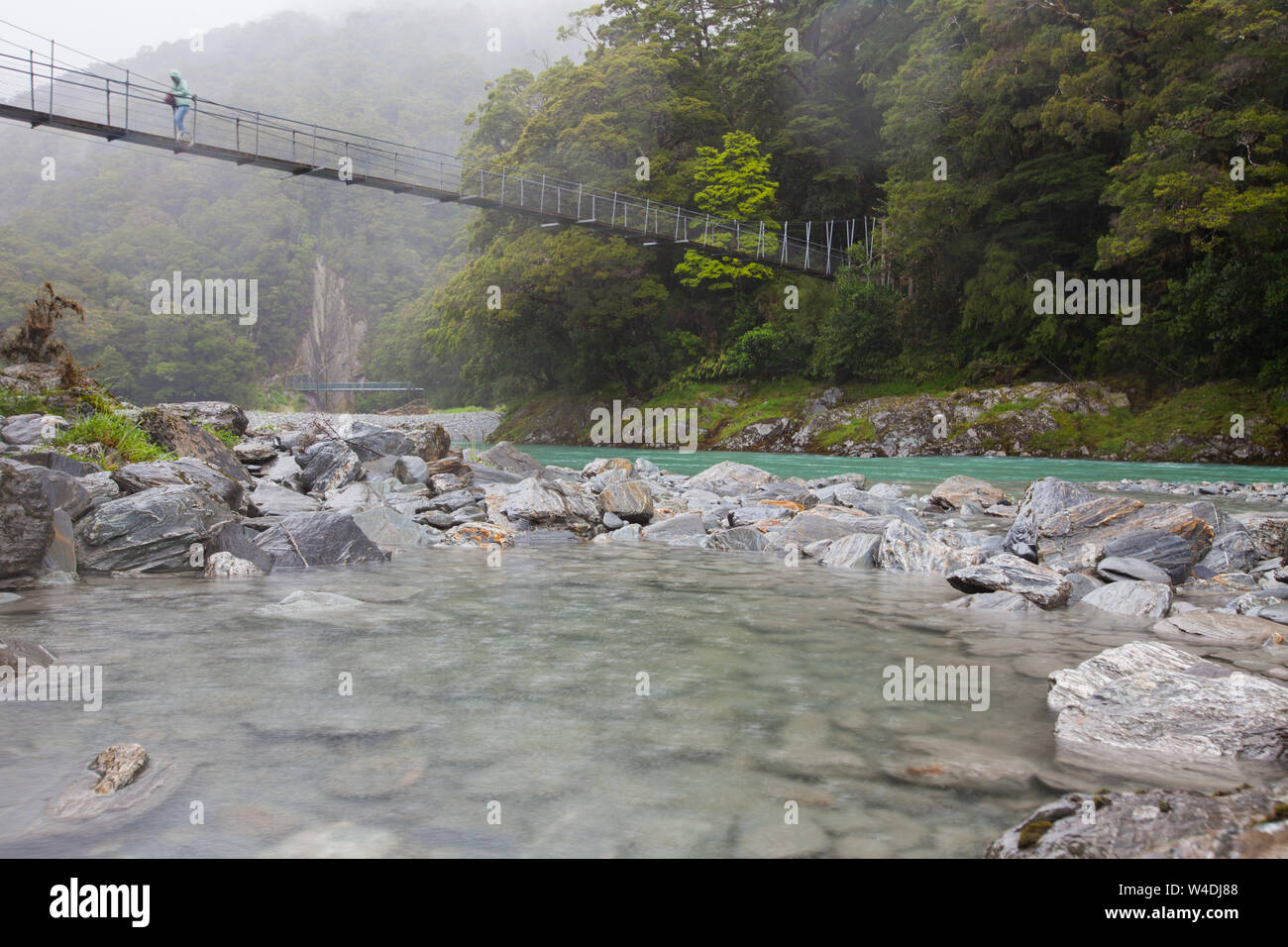 Blue Pools Walk in New Zealand Stock Photo - Alamy