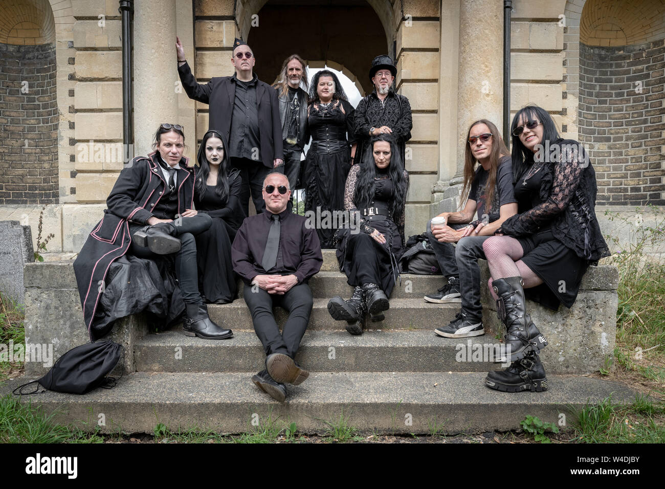 London, UK. 21st July 2019. Members of London Vampire Society and other ...