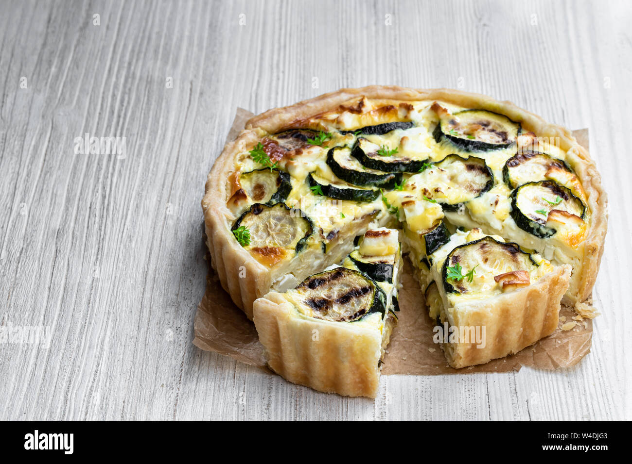 Courgette feta pie hi-res stock photography and images - Alamy