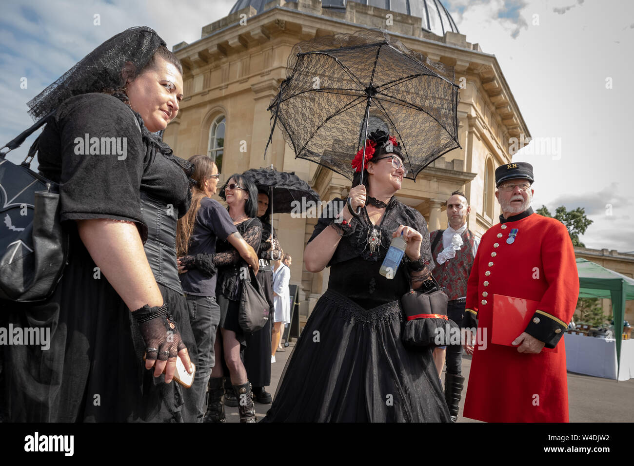 London, UK. 21st July 2019. Members of London Vampire Society and other ...