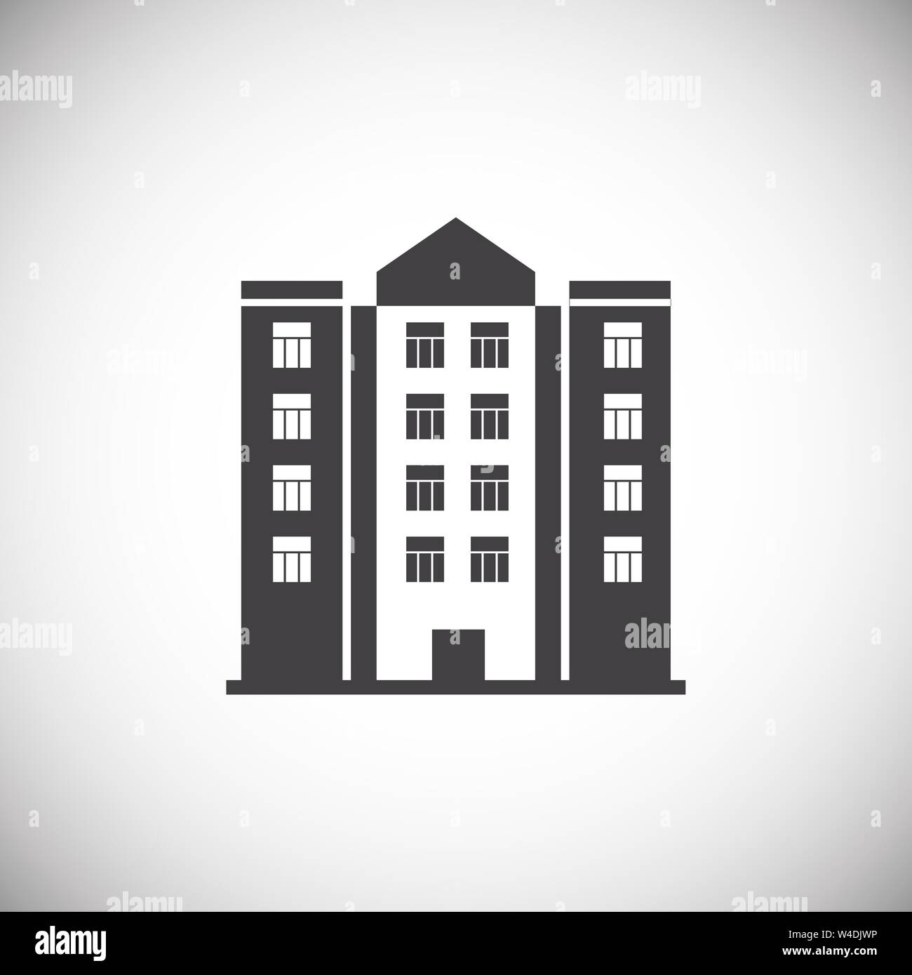 Real estate icon on background for graphic and web design. Simple ...