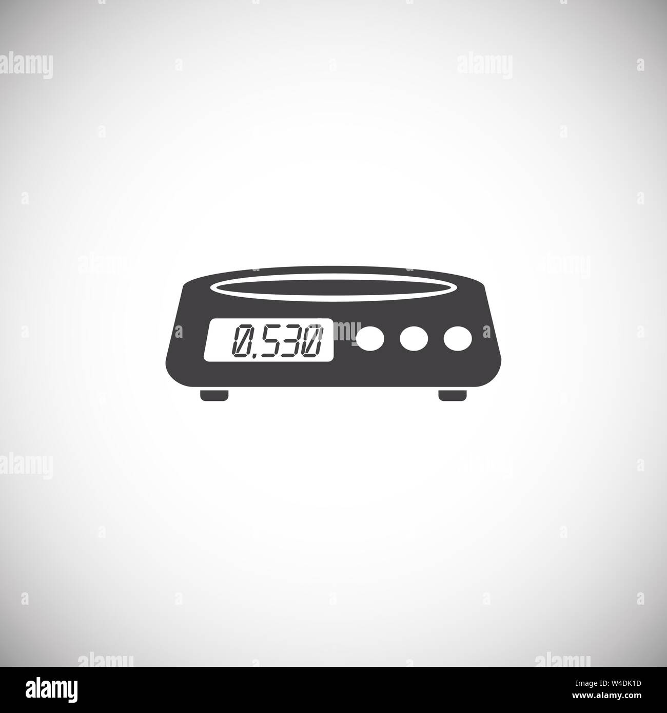 Scale related icon on background for graphic and web design. Simple ...