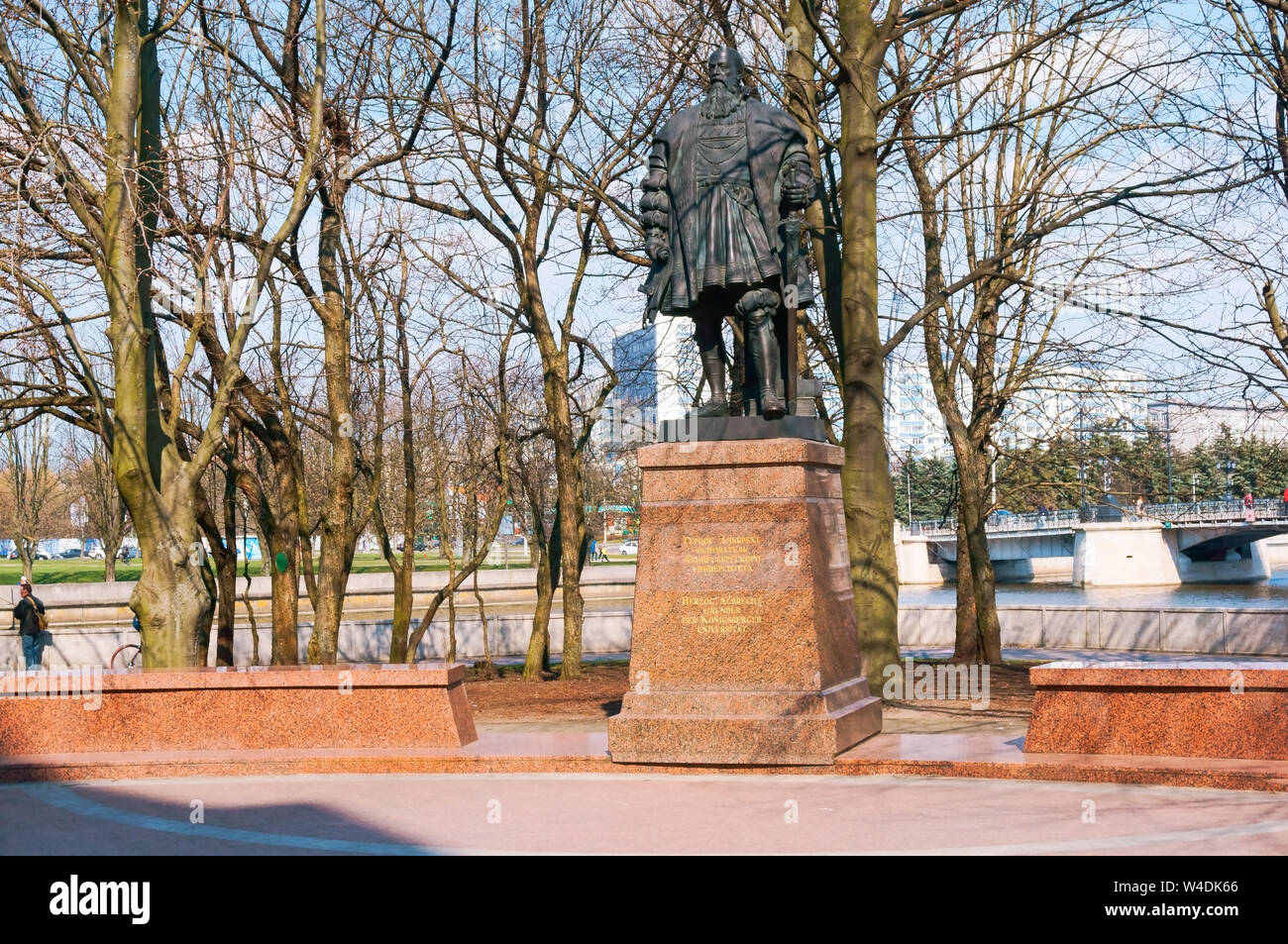monument to Duke Albrecht, statue of the Duke of Prussia, Cathedral ...