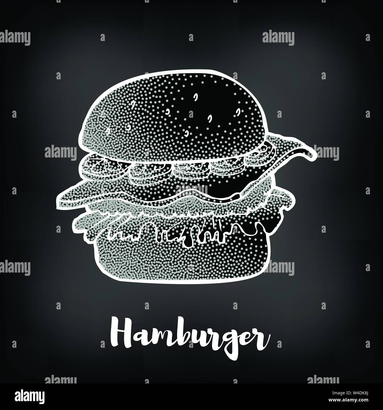Burger, poster, vintage Black and White Stock Photos & Images - Alamy