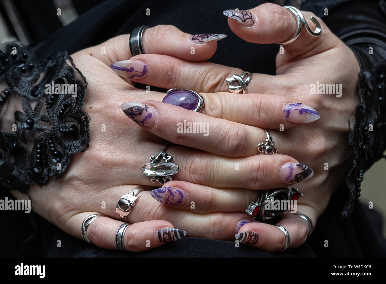 London, UK. 21st July 2019. Members of London Vampire Society and other ...
