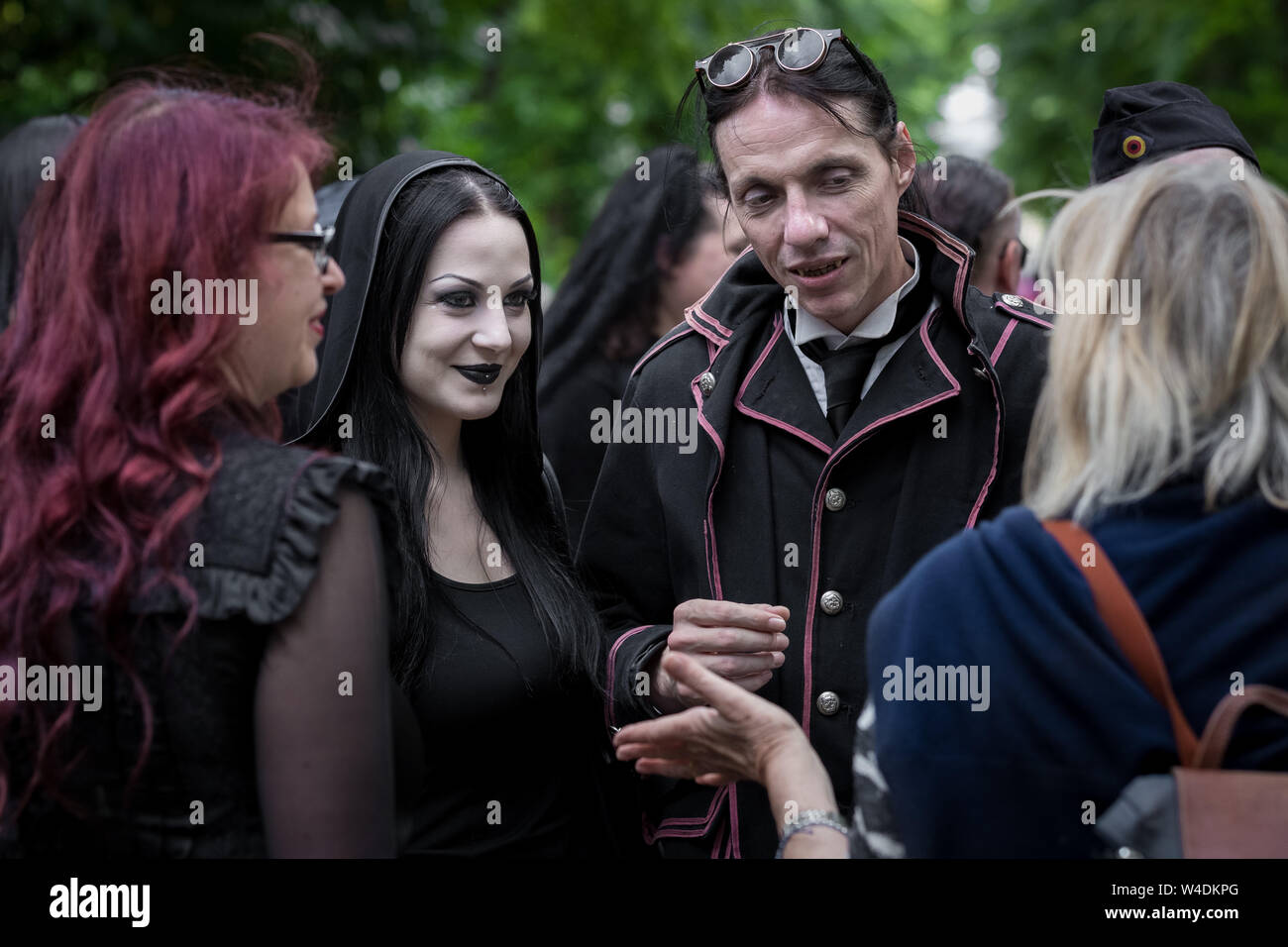 London, UK. 21st July 2019. Members of London Vampire Society and other ...