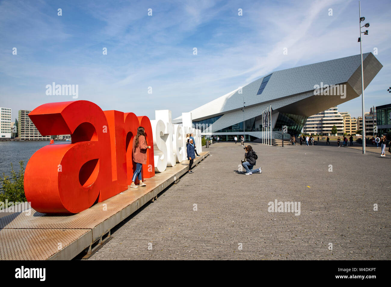 Amsterdam, Netherlands, Amsterdam advertising lettering, as photo motif ...