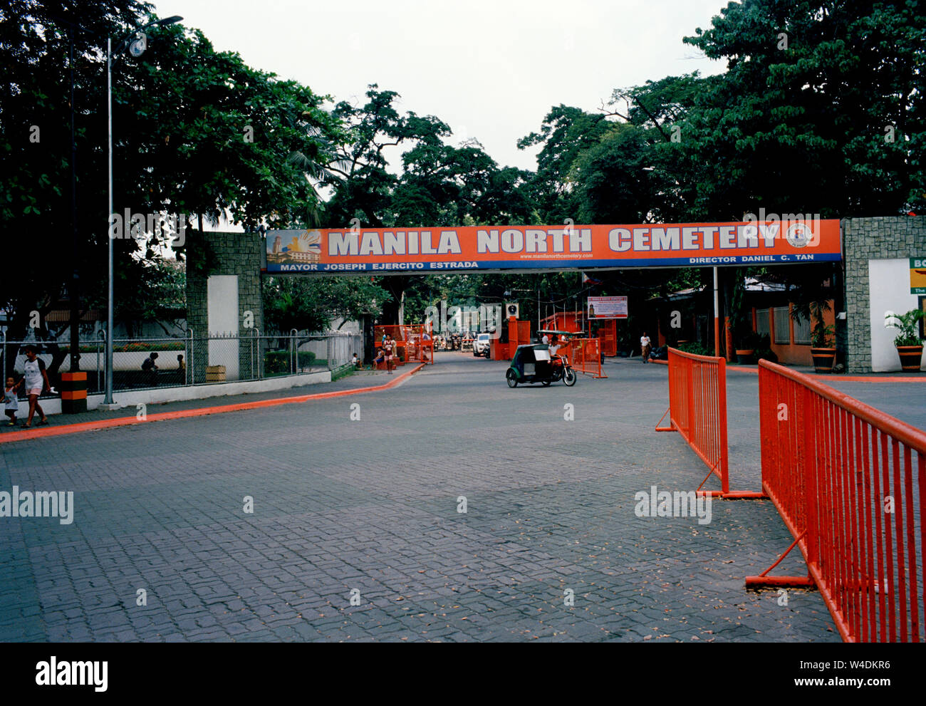 Entrance to Manila North Cemetery in Manila in Luzon Metro Manila in ...
