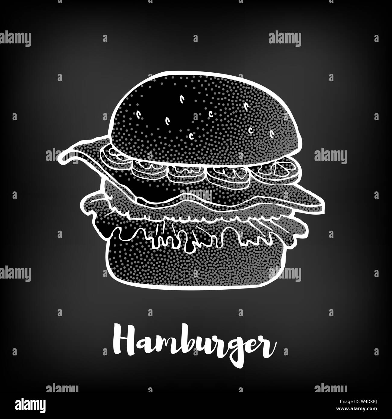 Burger, poster, vintage Black and White Stock Photos & Images - Alamy