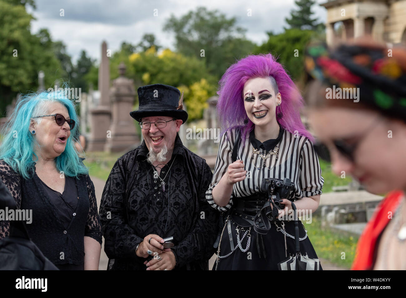 London, UK. 21st July 2019. Members of London Vampire Society and other ...