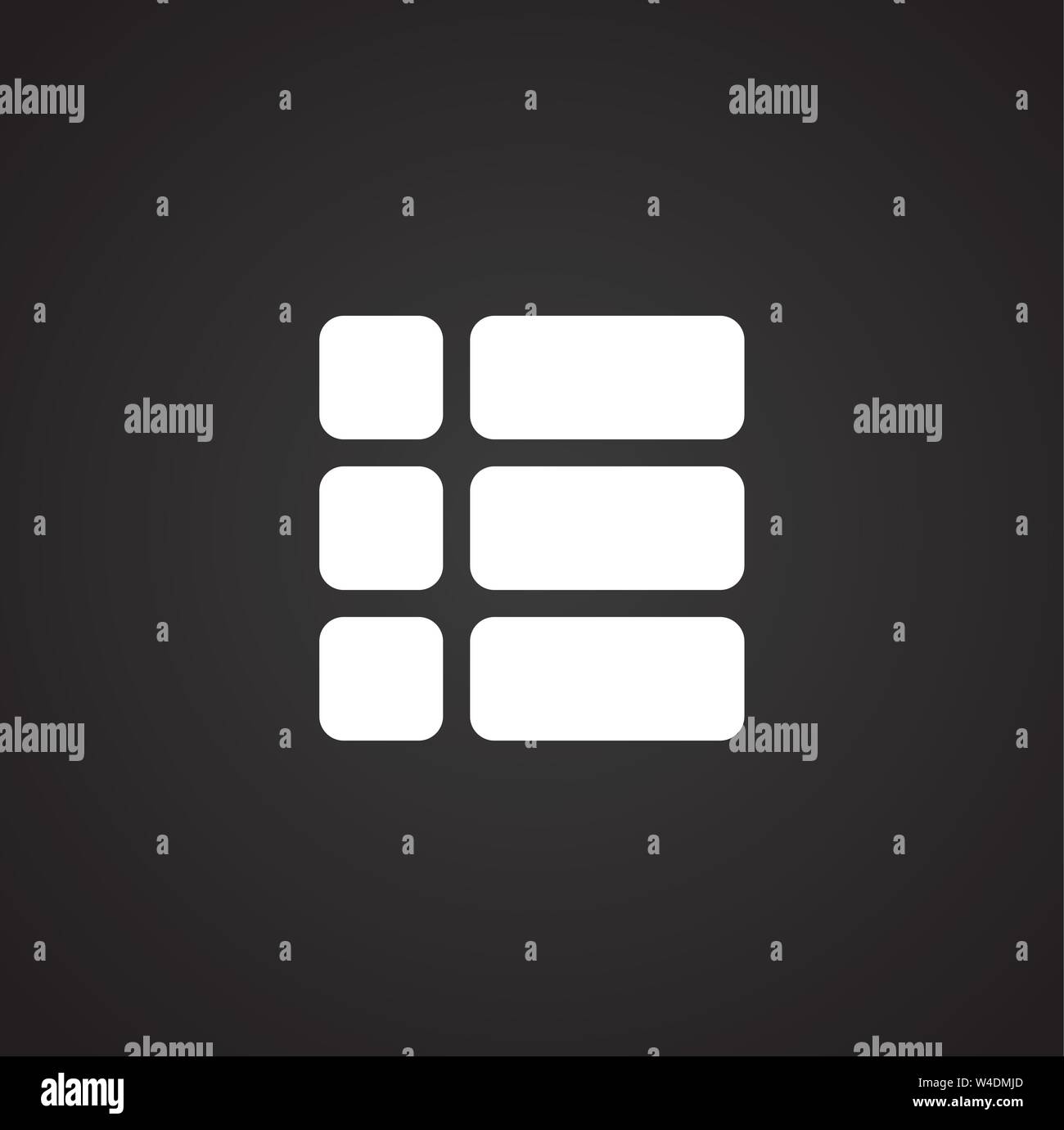 Option button icon on background for graphic and web design. Simple ...