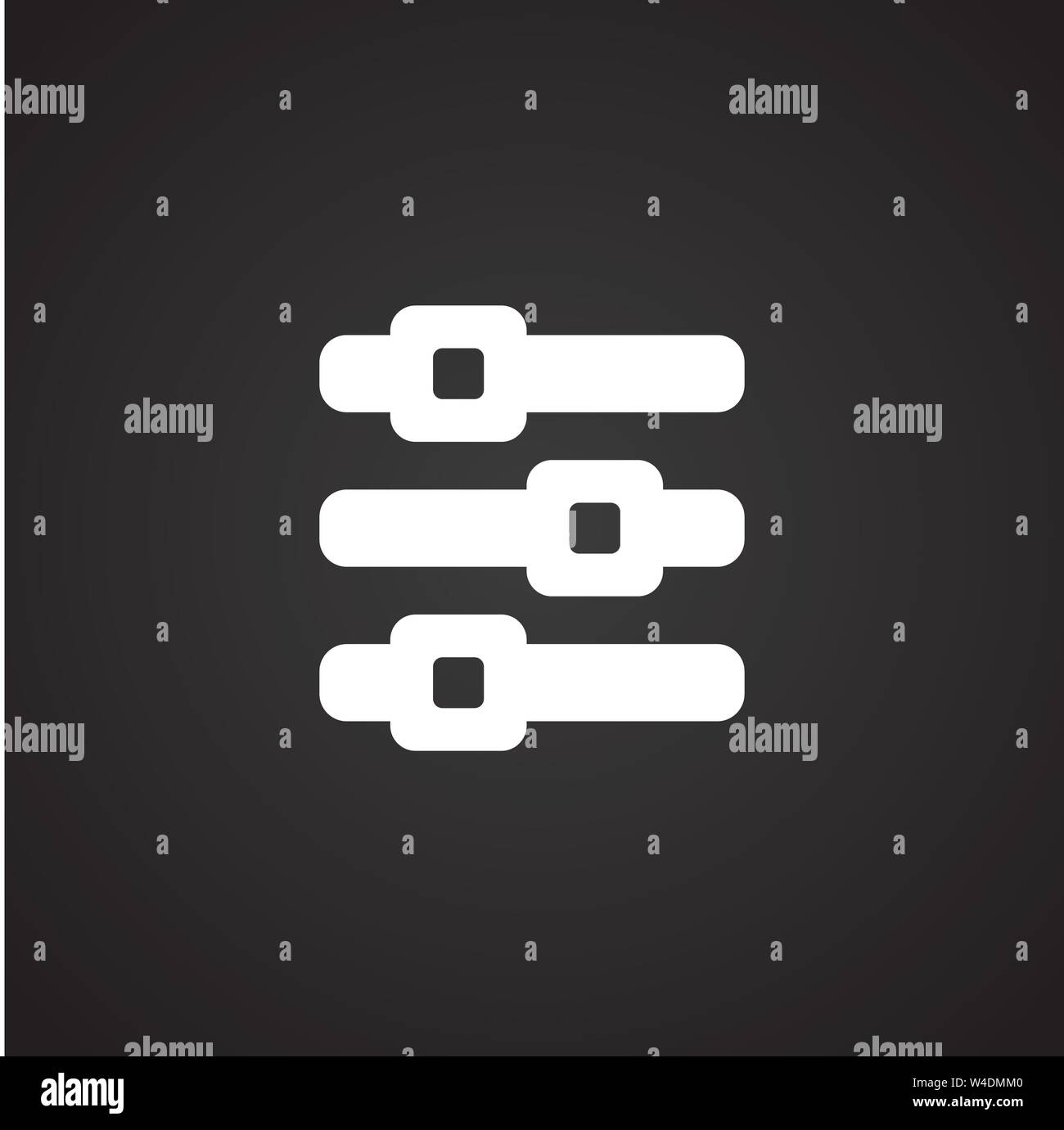 Option button icon on background for graphic and web design. Simple ...