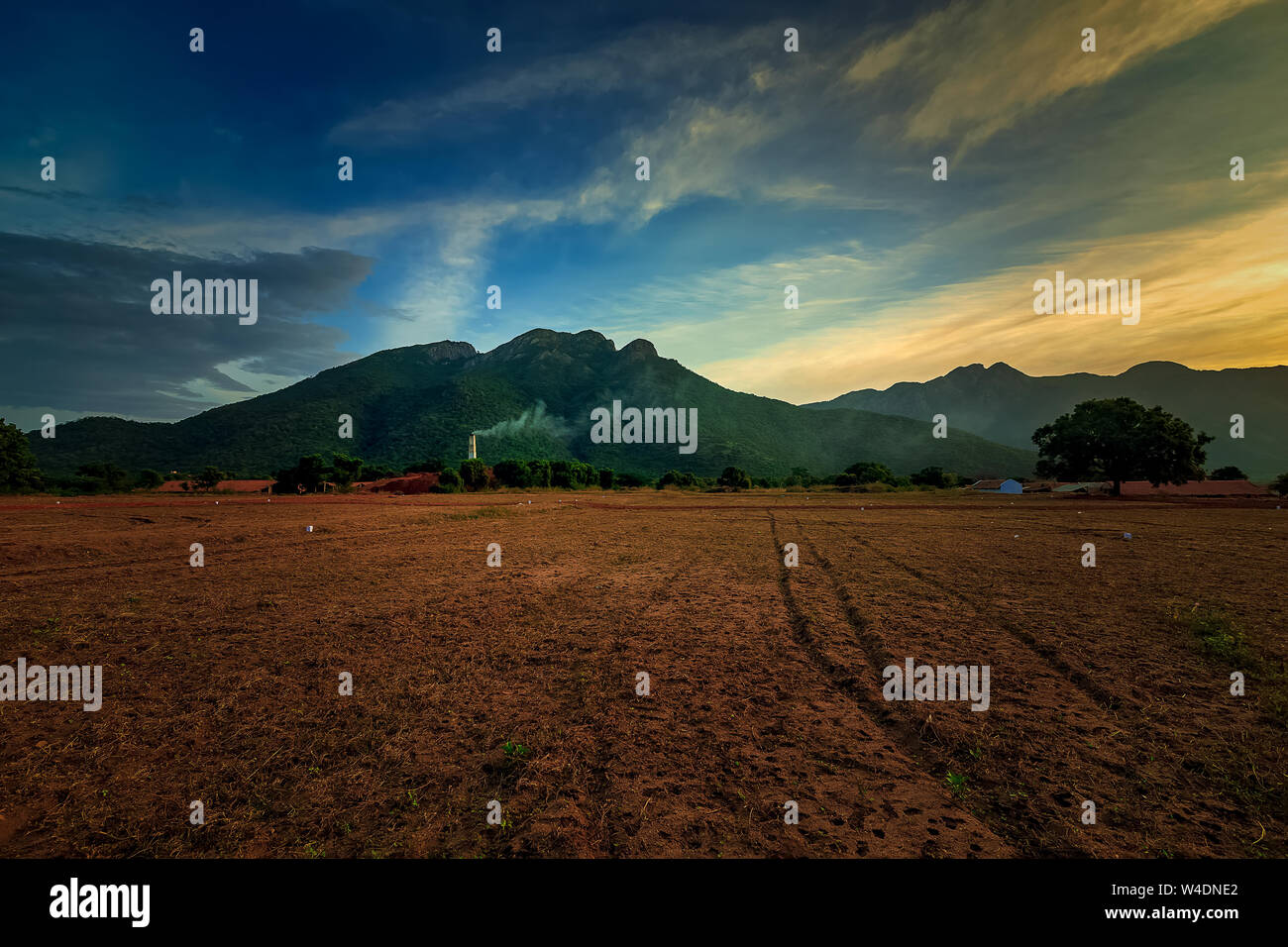 Beautiful sunrise view in coimbatore Tamilnadu Stock Photo - Alamy