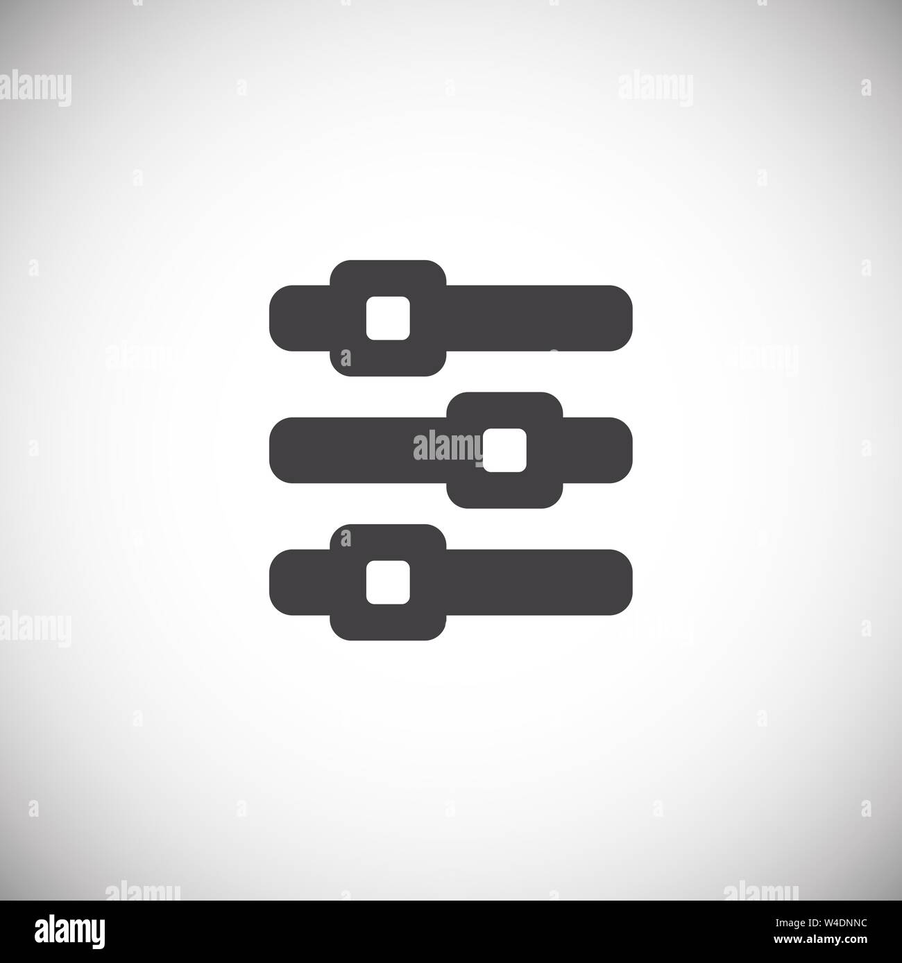 Option button icon on background for graphic and web design. Simple ...