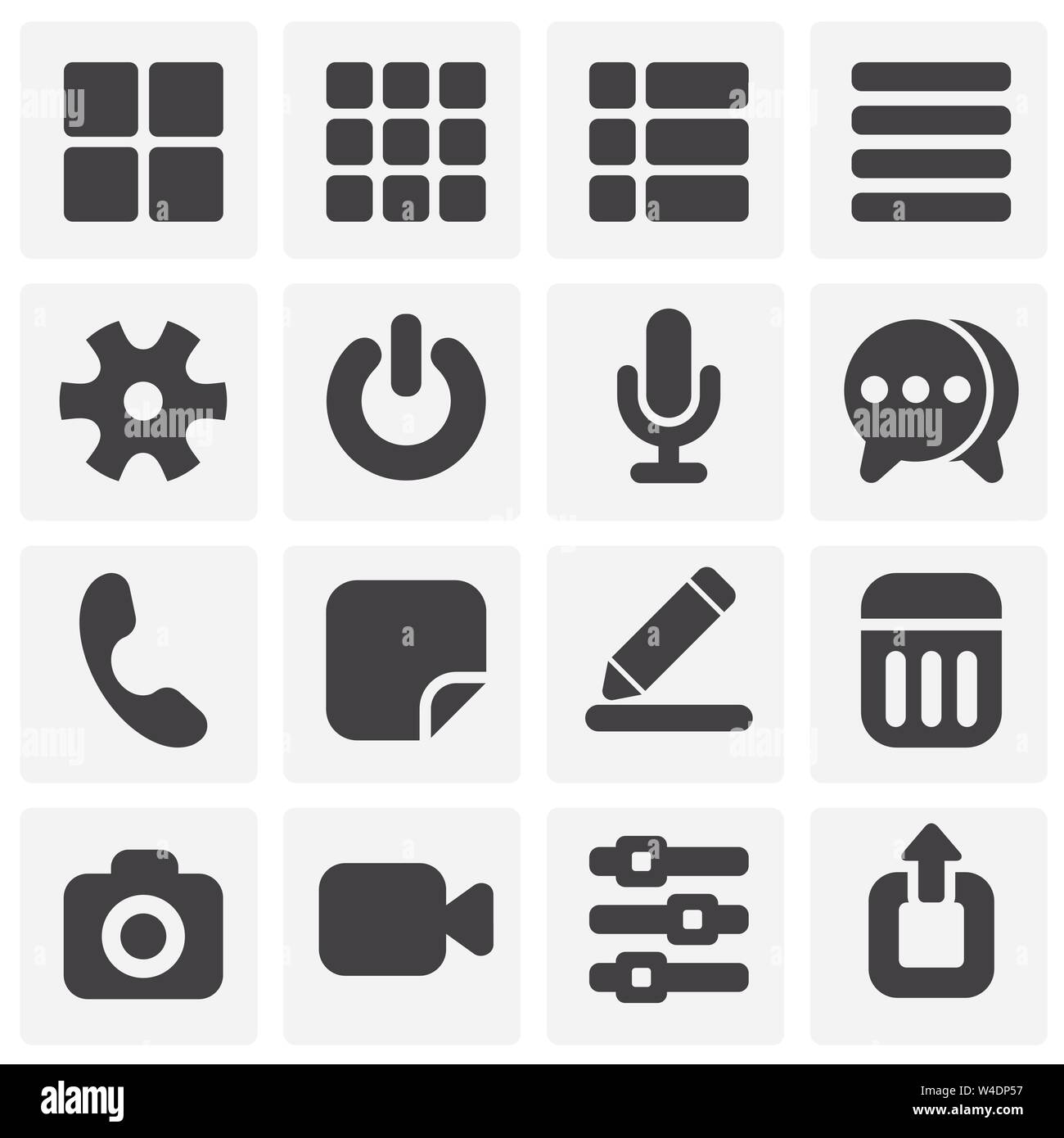 Option button icons set on background for graphic and web design ...