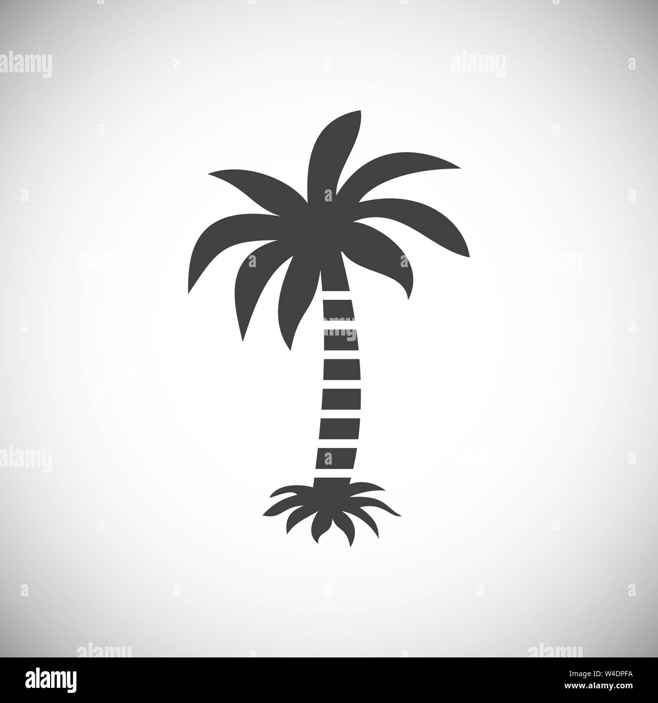 Palm tree icon on background for graphic and web design. Simple ...