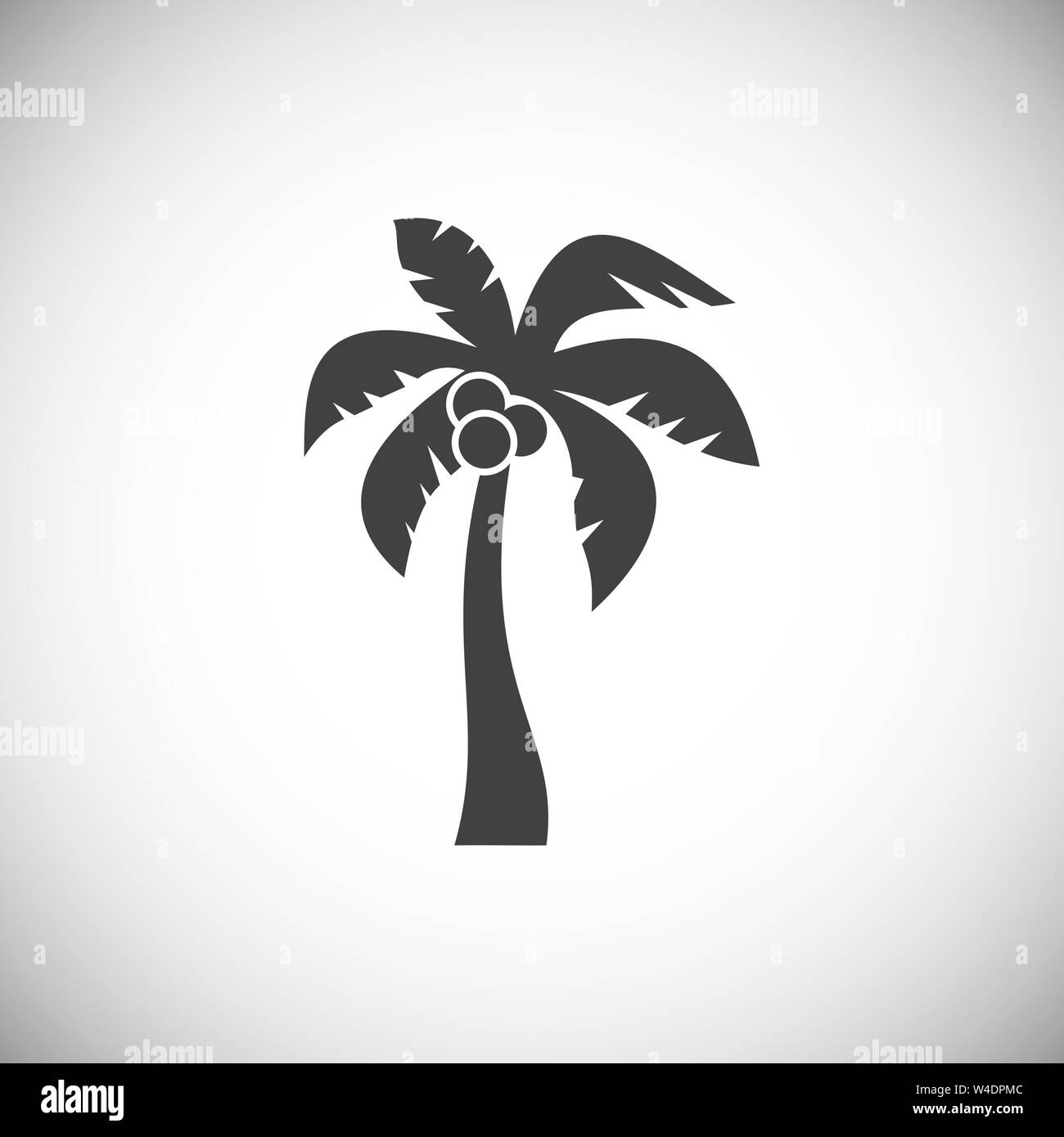 Palm tree icon on background for graphic and web design. Simple ...