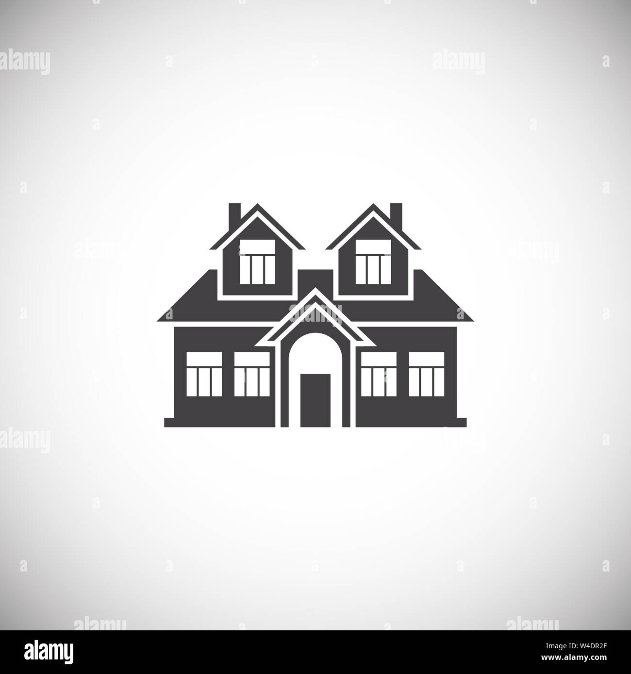Real estate icon on background for graphic and web design. Simple ...
