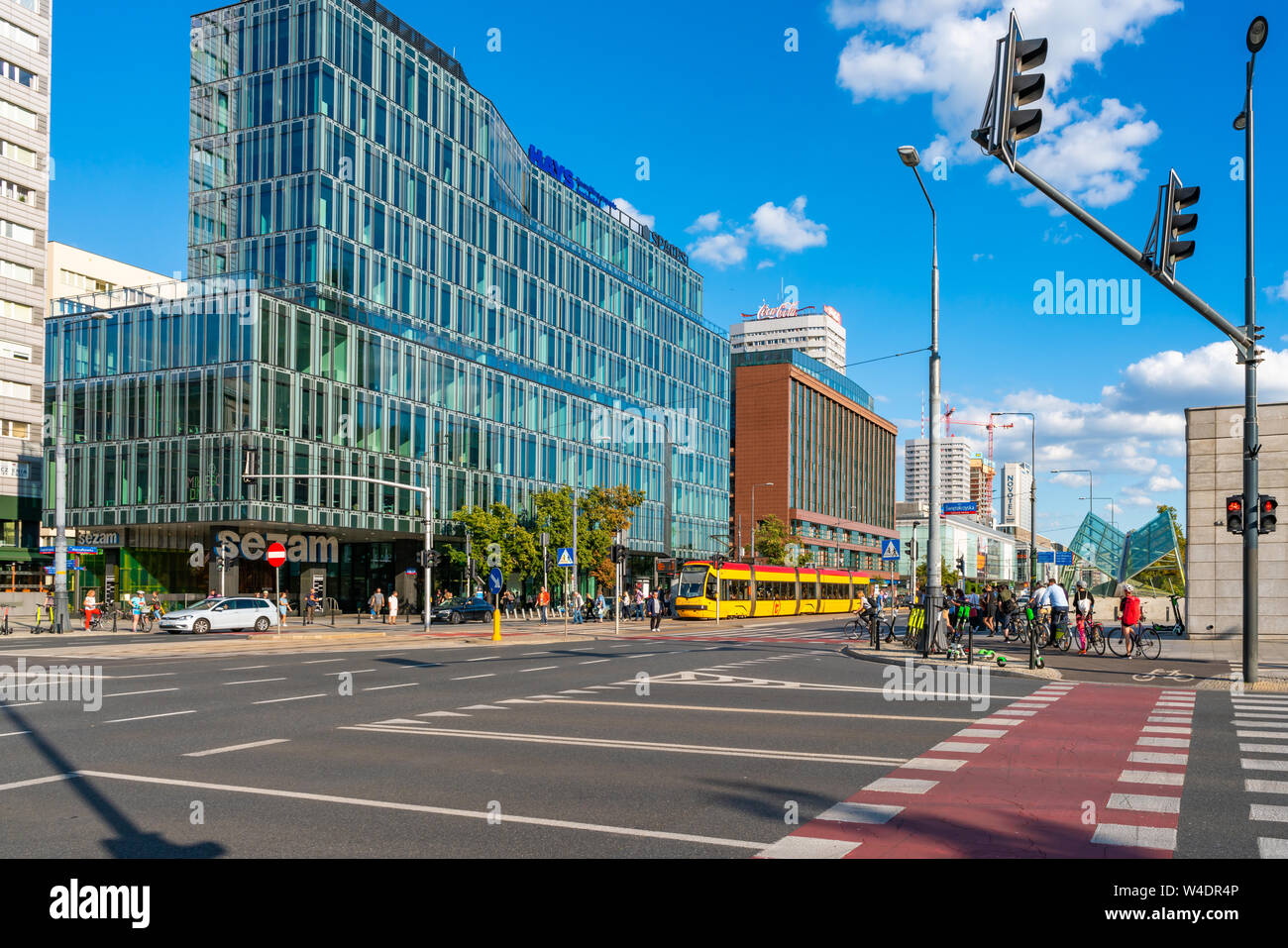 Warsaw one building office hi-res stock photography and images - Alamy