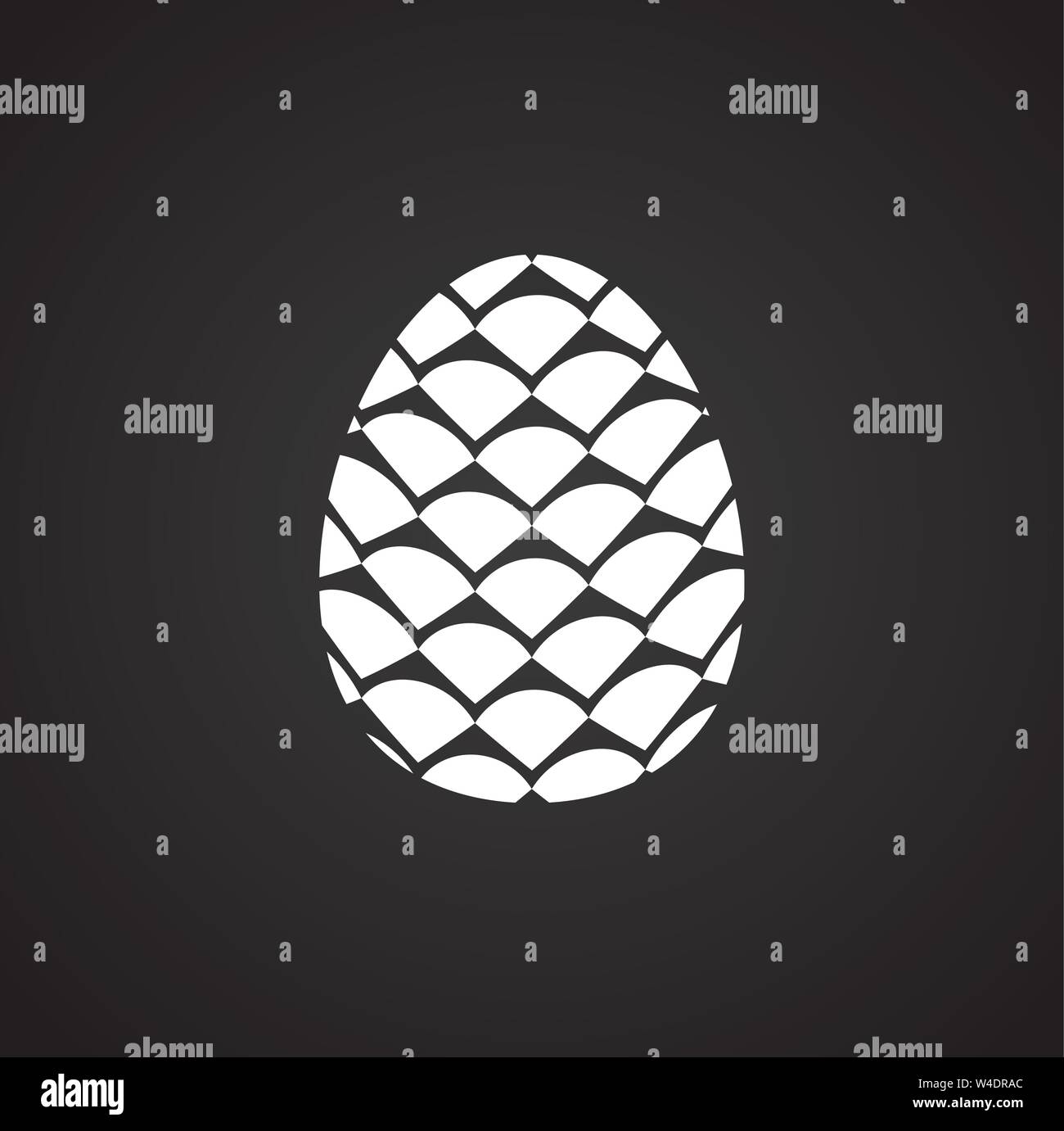 Pine cone icon on background for graphic and web design. Simple ...