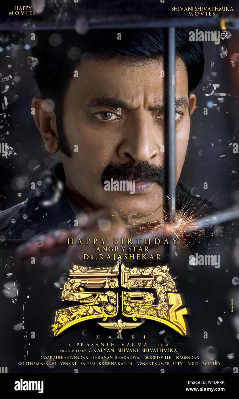 KALKI, poster in Telugu and English, Rajasekhar, 2019. © Sri Sathya Sai ...