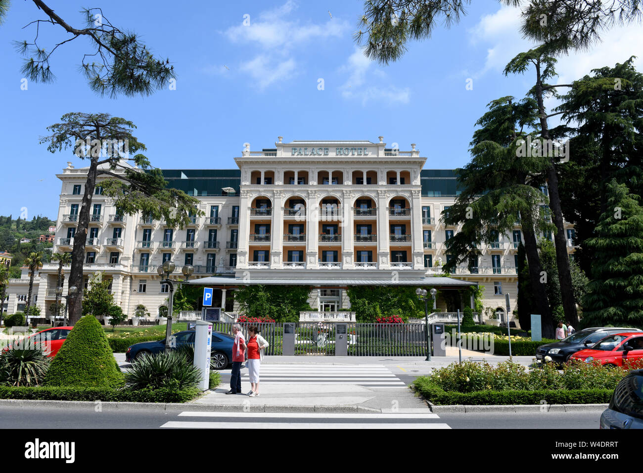 Palace hotel in Portoroz, Slovenia Stock Photo - Alamy