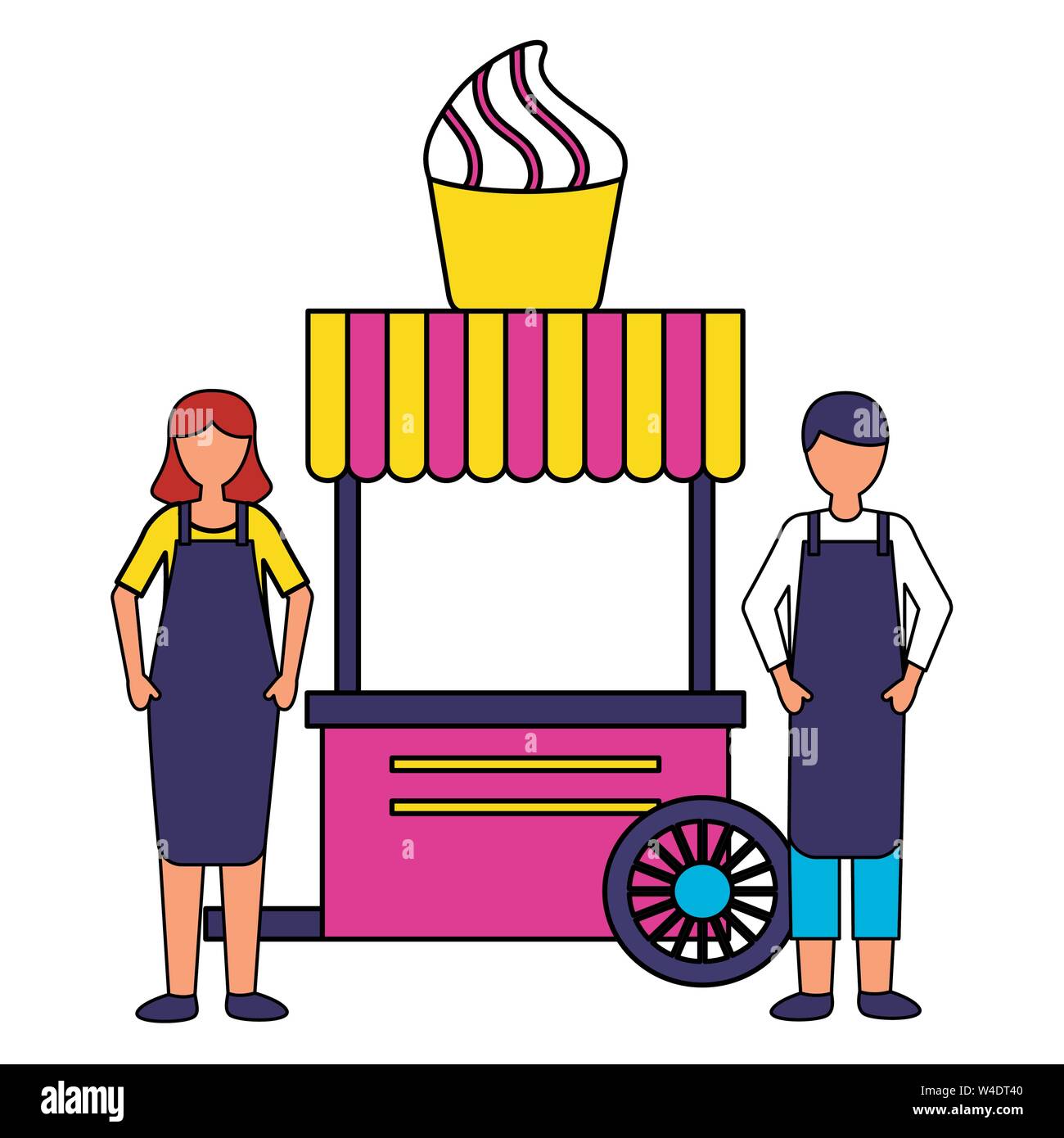 Boy Eat Ice Cream Cartoon High Resolution Stock Photography and Images ...