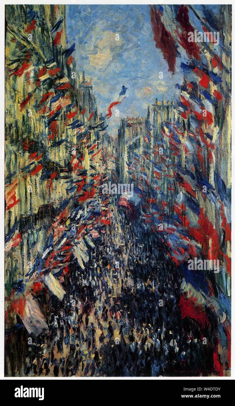 CLAUDE MONET.LA RUE MONTORGUEIL Stock Photo - Alamy